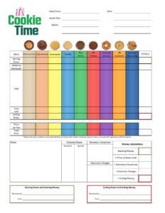 ABC Cookie Booth Tally Sheet 2026 – Cookie Program