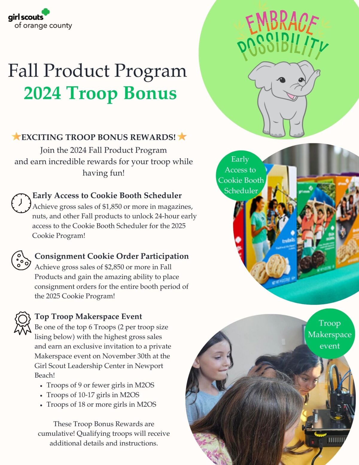 Fall Product Program
